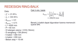 Perencanaan balok | PPTX