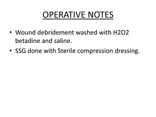 Pira right leg with Diabetes mellitus case | PPT