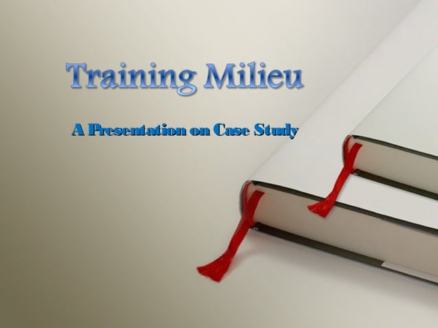 Training Milieu (HR Training and Performance Appraisal | PPT | Resume ...