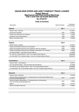 Case 430 Spec Sheet