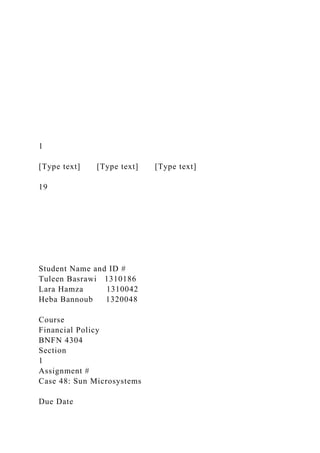 Case 48 Sun Microsystems Done by Nour Abdulaziz Maryam .docx