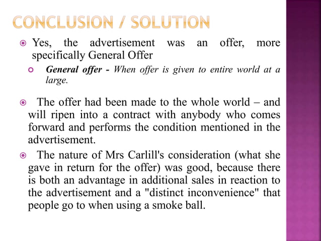 Case#4 Carbolic smoke ball Case Study | PPT