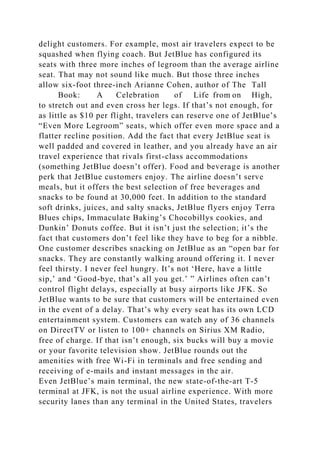 Case 4 JetBlue Delighting Customers Through Happy JettingIn the.docx