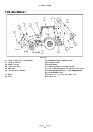Case 580 sn four wheel drive (4wd) tier 4b (final) tractor loader ...