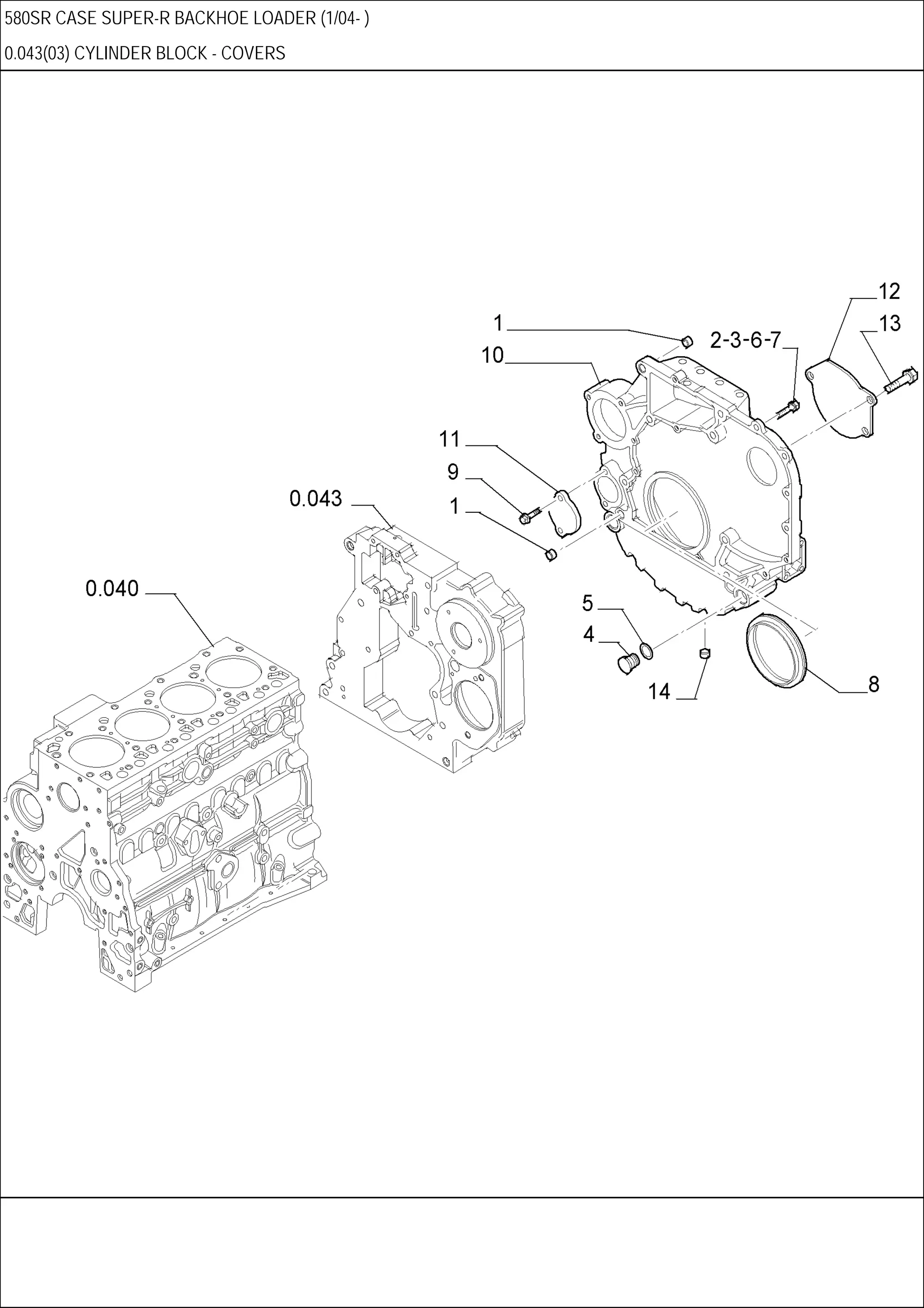 Case 580 sr backhoe loader parts catalogue manual | PDF