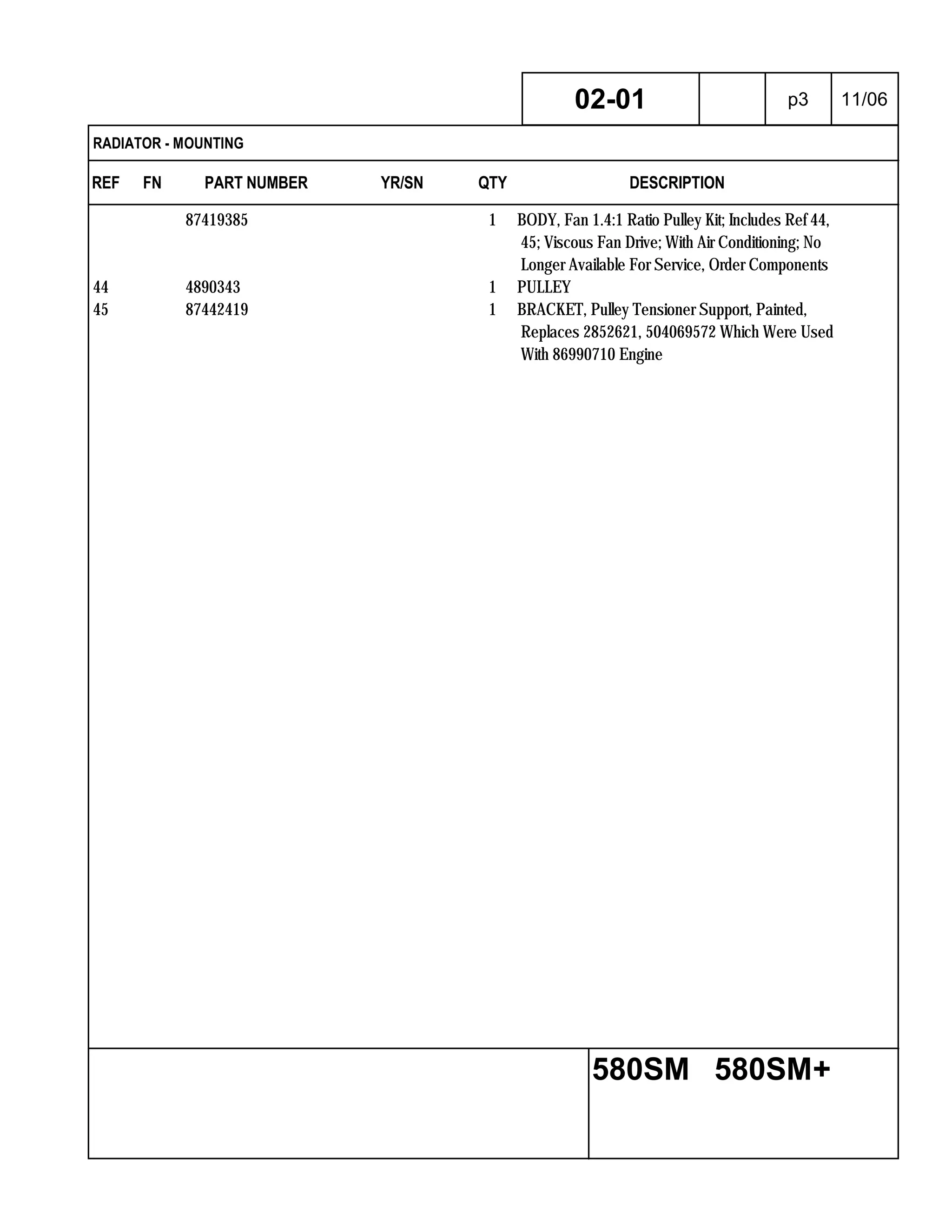 CASE 580 Super M+ Series 2 Backhoe Loader Parts Catalogue Manual.pdf
