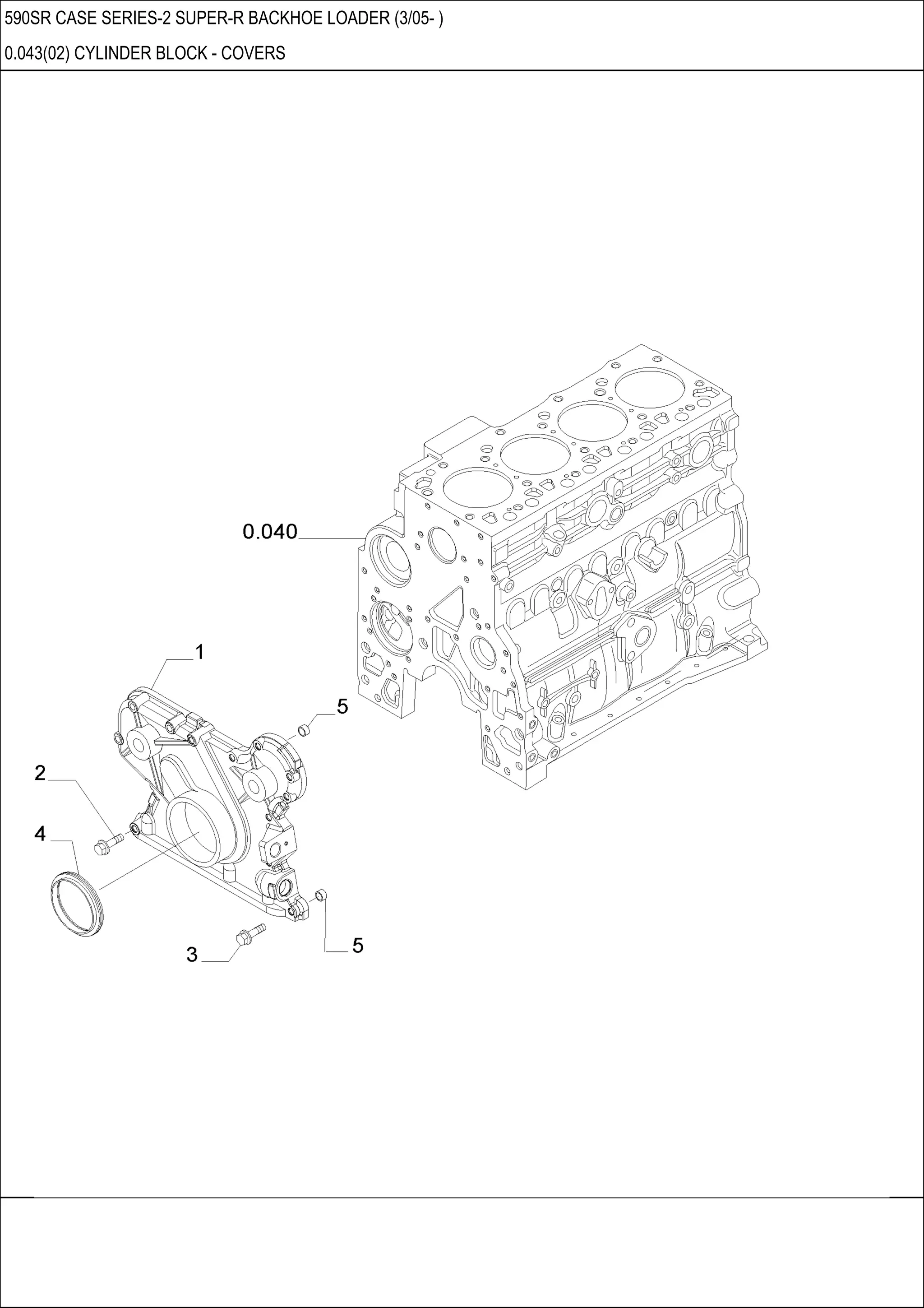 Case 590 sr series 2 backhoe loader parts catalogue manual | PDF