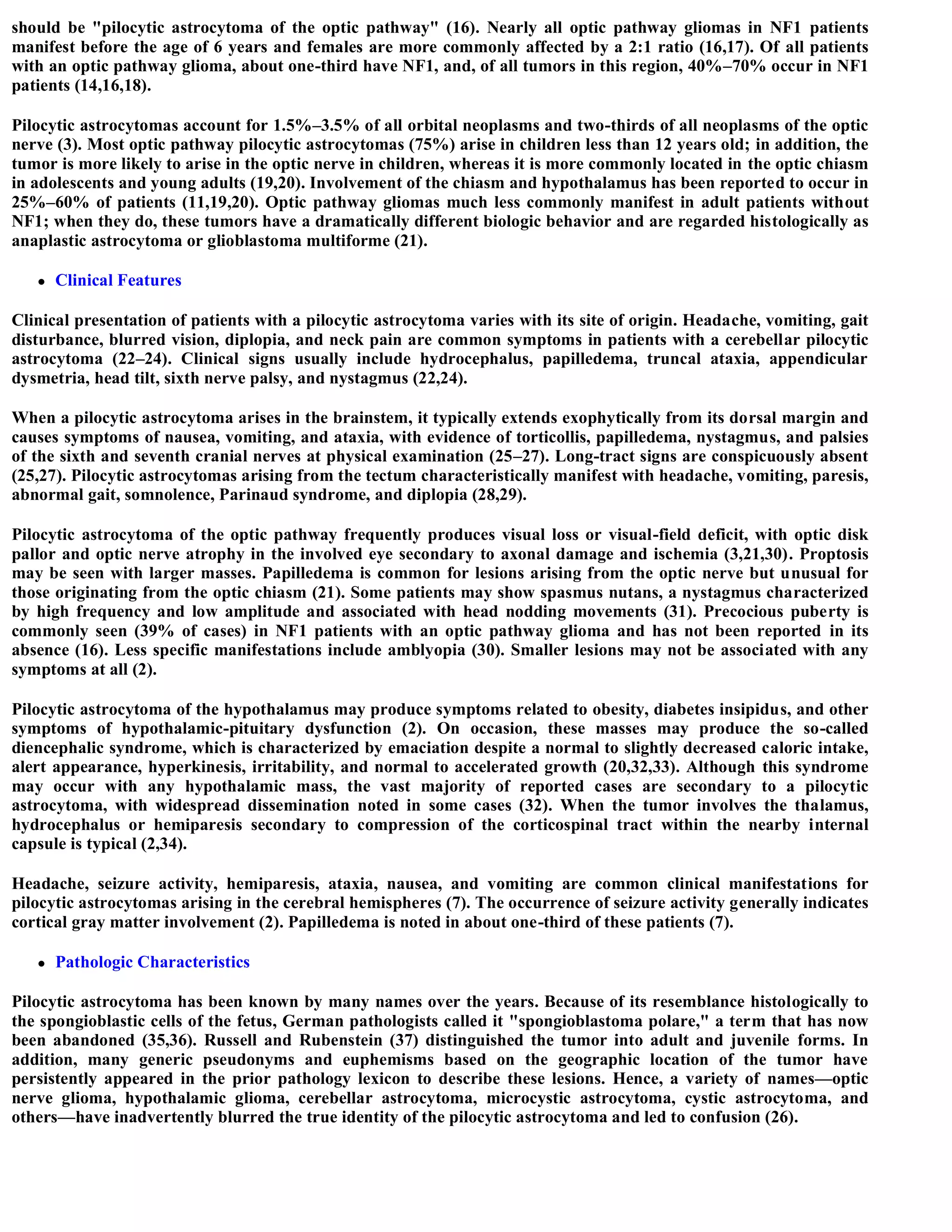 Case record...Brain stem pilocytic astrocytoma | PDF