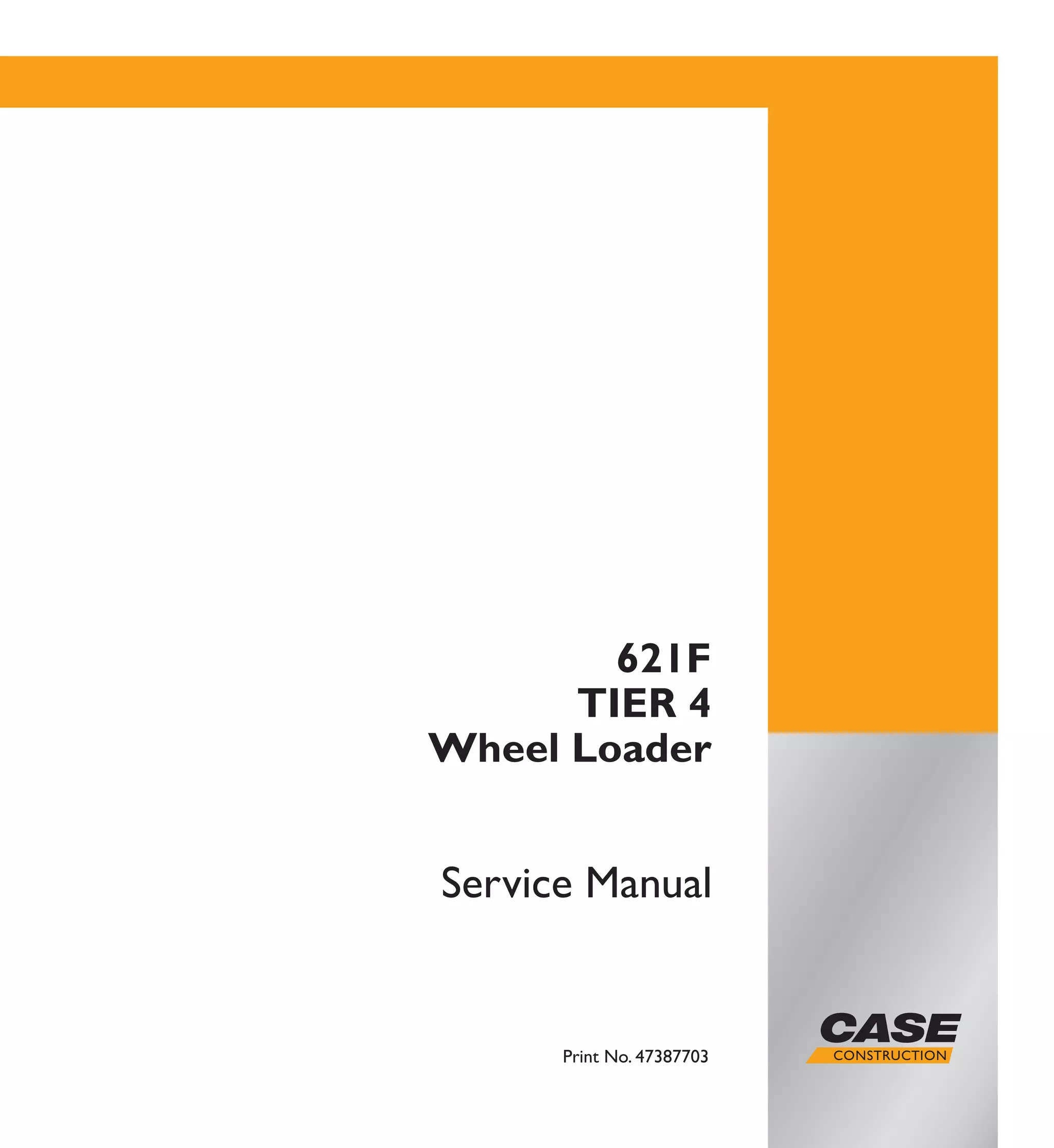 Case 621 f tier 4 wheel loader service repair manual | PDF