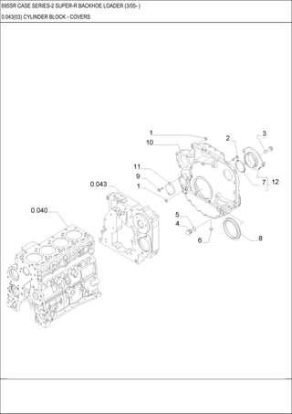 Case 695 sr series 2 backhoe loader parts catalogue manual | PDF