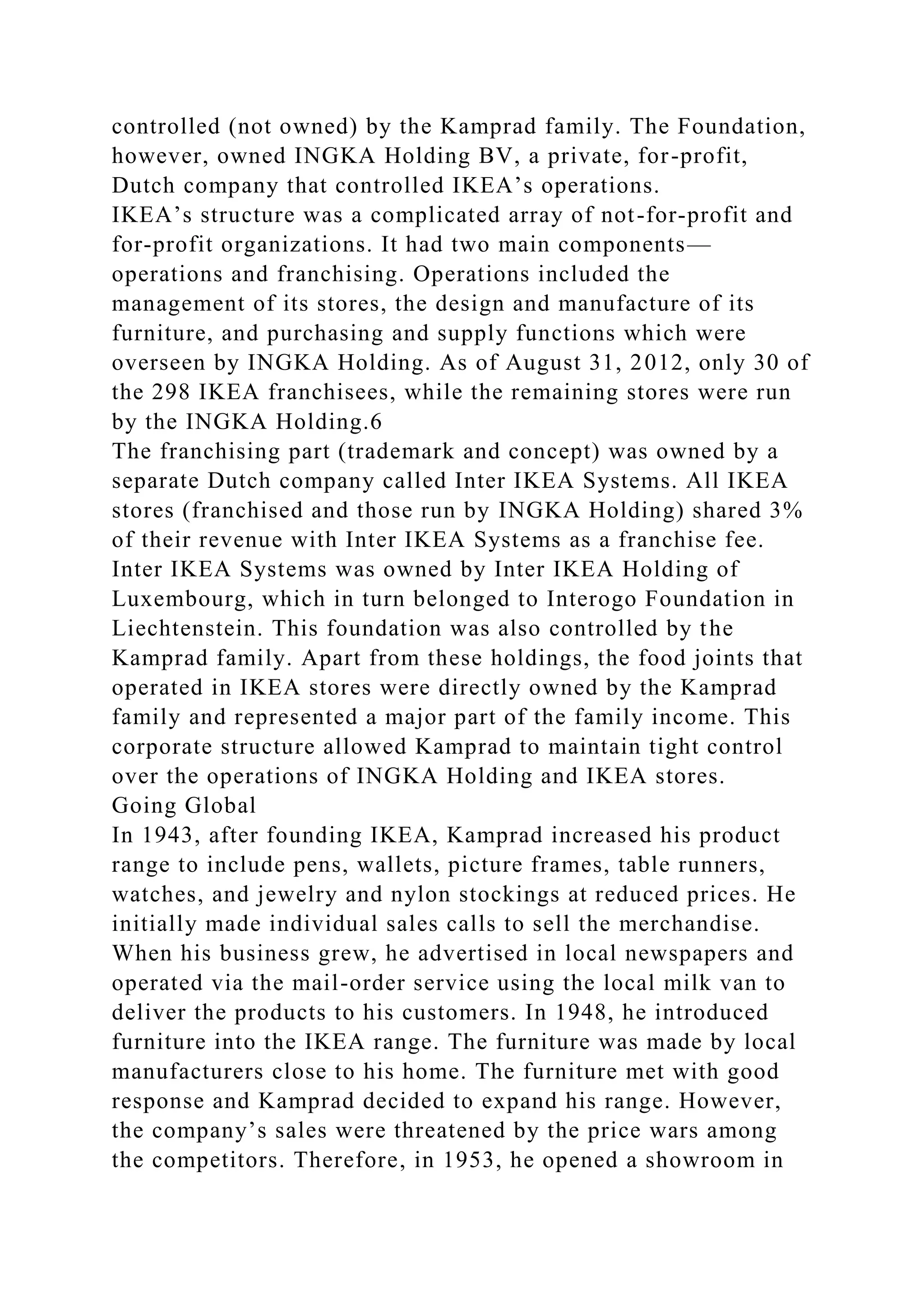 CASE 6 Business Model and Competitive Strategy of IKEA in India.docx