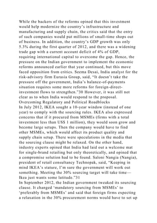CASE 6 Business Model and Competitive Strategy of IKEA in India.docx