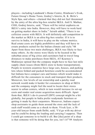 CASE 6 Business Model and Competitive Strategy of IKEA in India.docx