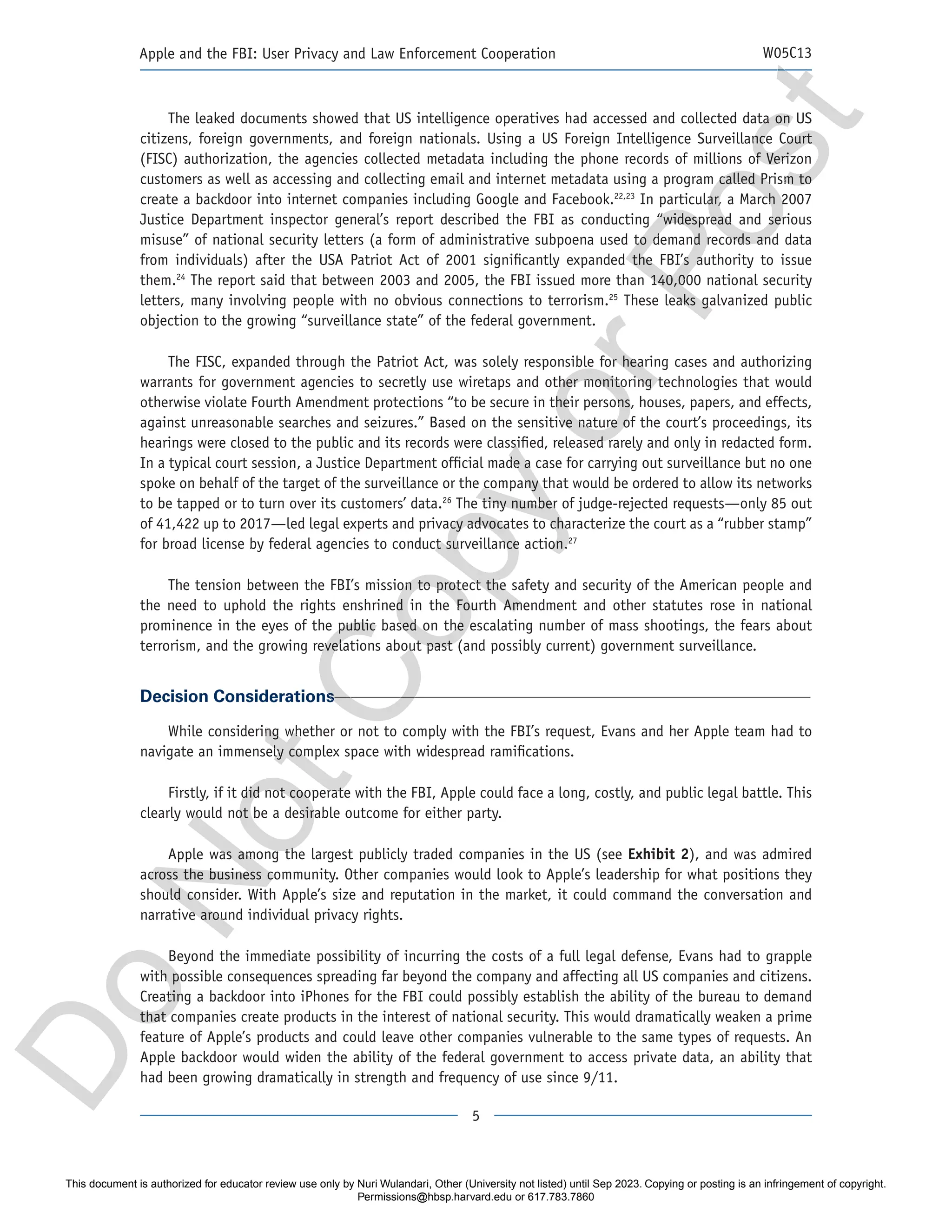 Apple and the FBI: User Privacy and Law Enforcement Cooperation | PDF