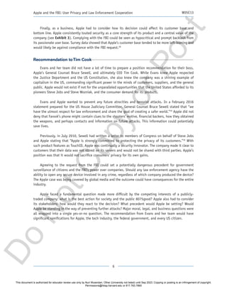 Apple and the FBI: User Privacy and Law Enforcement Cooperation | PDF