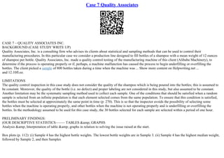 Case 7 Quality Associates | PPT