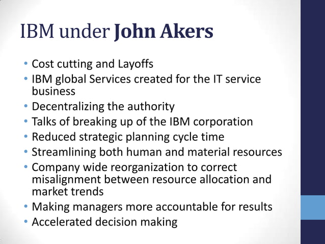 IBM Corporation Turnaround | PPTX