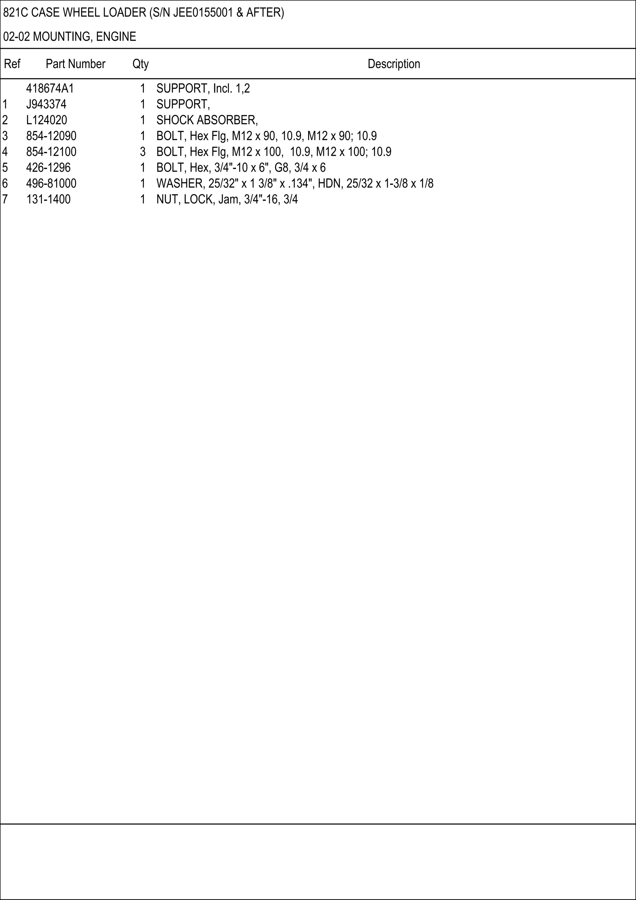 Case 821 c wheel loader parts catalogue manual | PDF