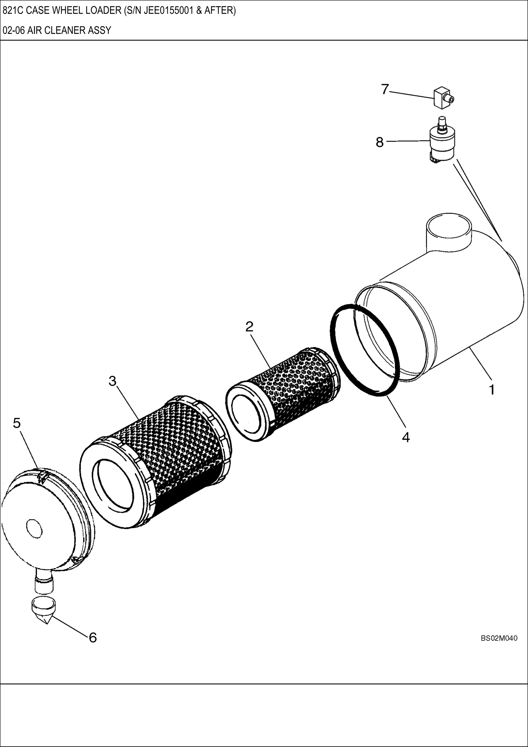 CASE 821C Wheel Loader Parts Catalogue Manual.pdf