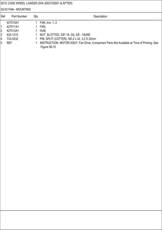 CASE 821C Wheel Loader Parts Catalogue Manual.pdf