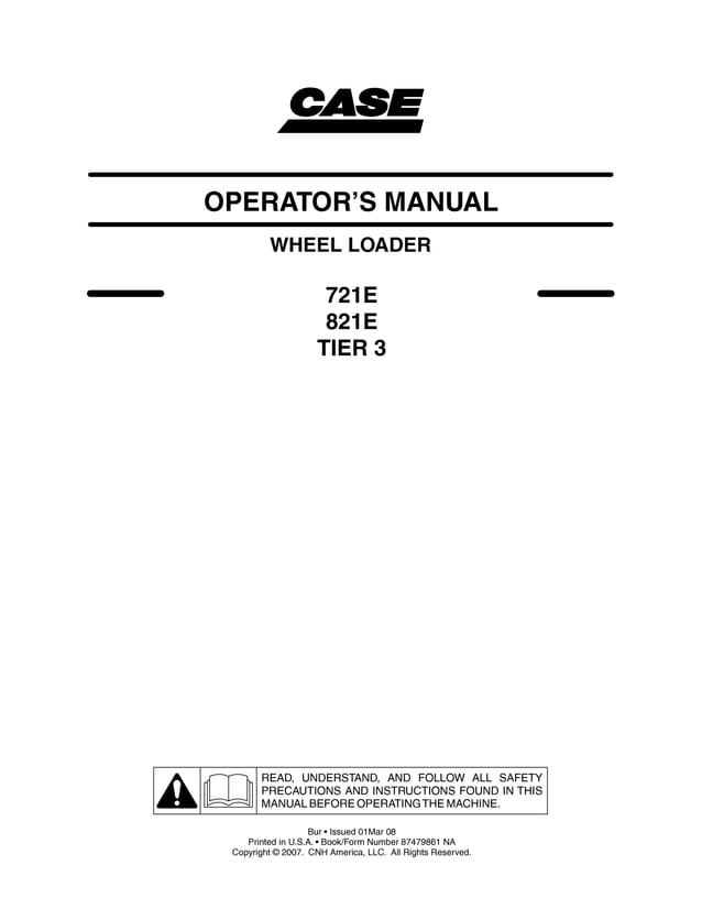CASE 821E TIER 3 WHEEL LOADER Operator manual.pdf