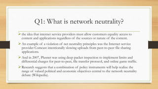 Case 9 the battle over net neutrality | PPTX