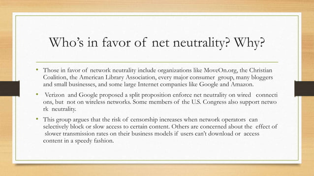 Case 9 the battle over net neutrality | PPTX