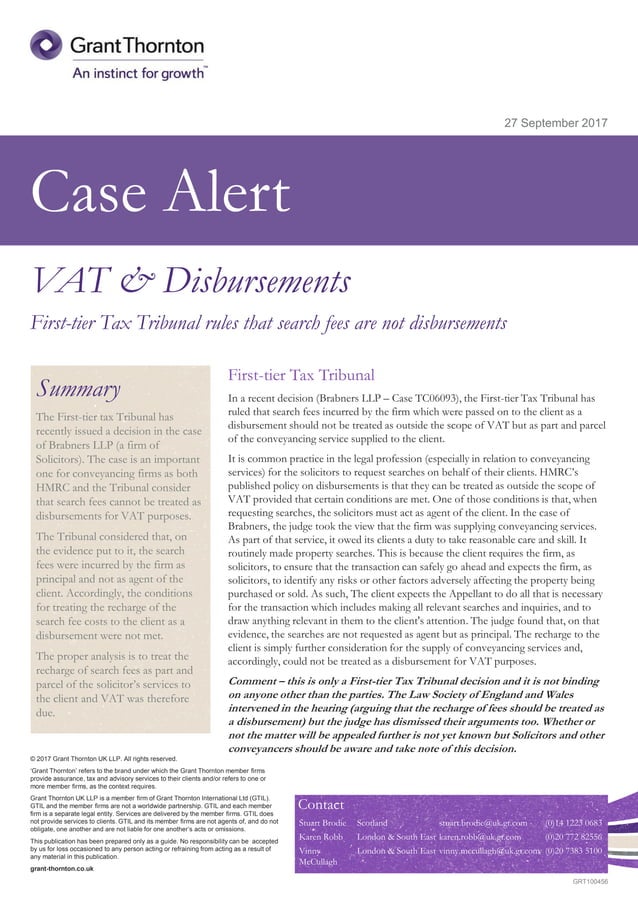 Case Alert - Brabners LLP | PDF | Legal Services Industry | Industries