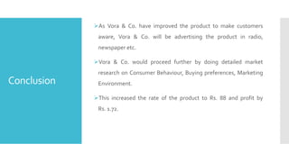 Vora & Co. detailed Case analysis | PPTX