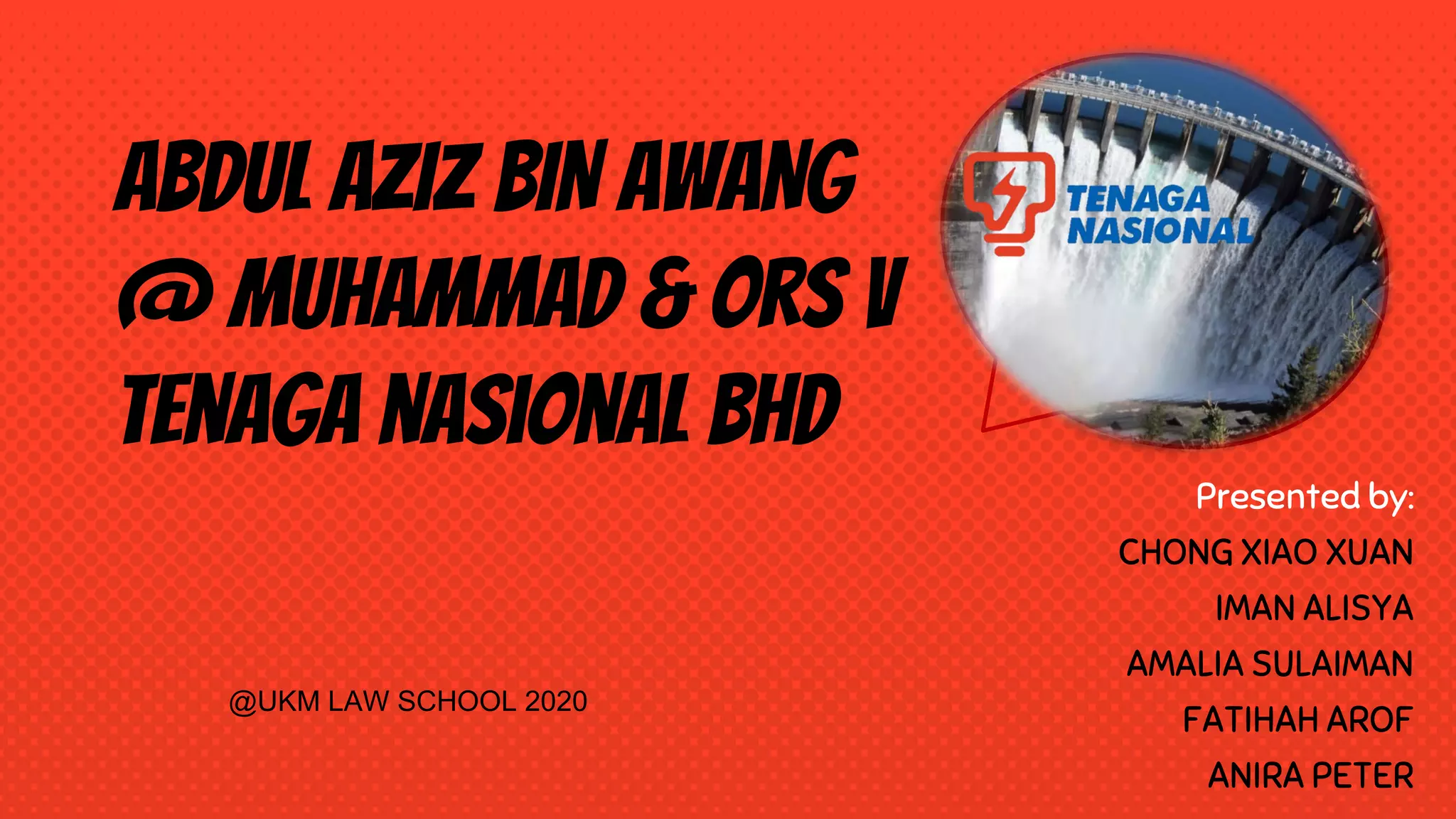 Abdul Aziz bin Awang @ Muhammad & ors v Tenaga Nasional Berhad [2016] | PDF