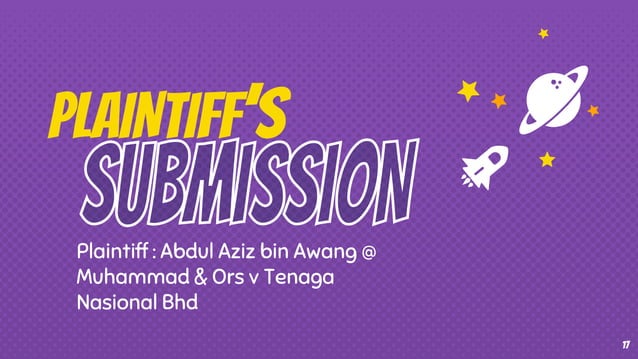 Abdul Aziz bin Awang @ Muhammad & ors v Tenaga Nasional Berhad [2016 ...