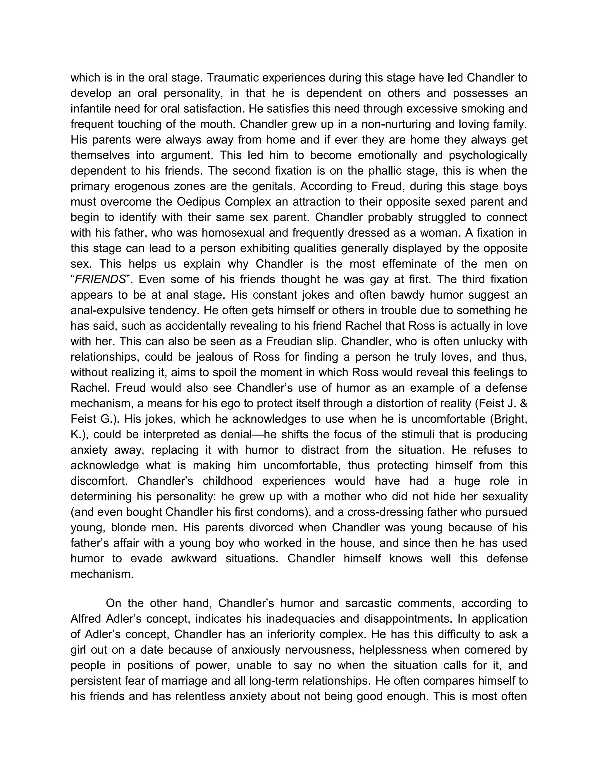 Case Analysis - Theories of Personality | DOC