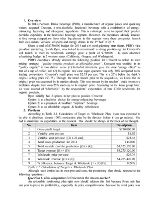 Case Analysis - Crescent Pure | DOCX