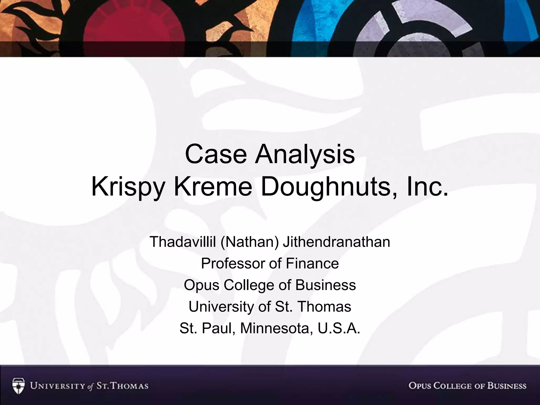Case analysis krispy kreme-1 | PPTX