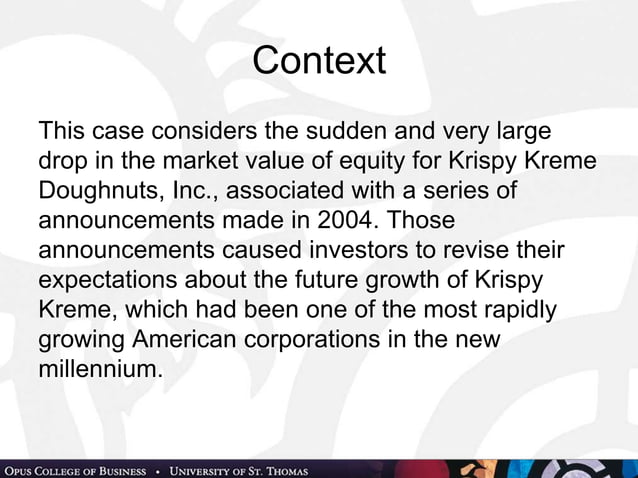 Case analysis krispy kreme-1 | PPTX