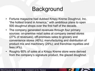Case analysis krispy kreme-1 | PPTX