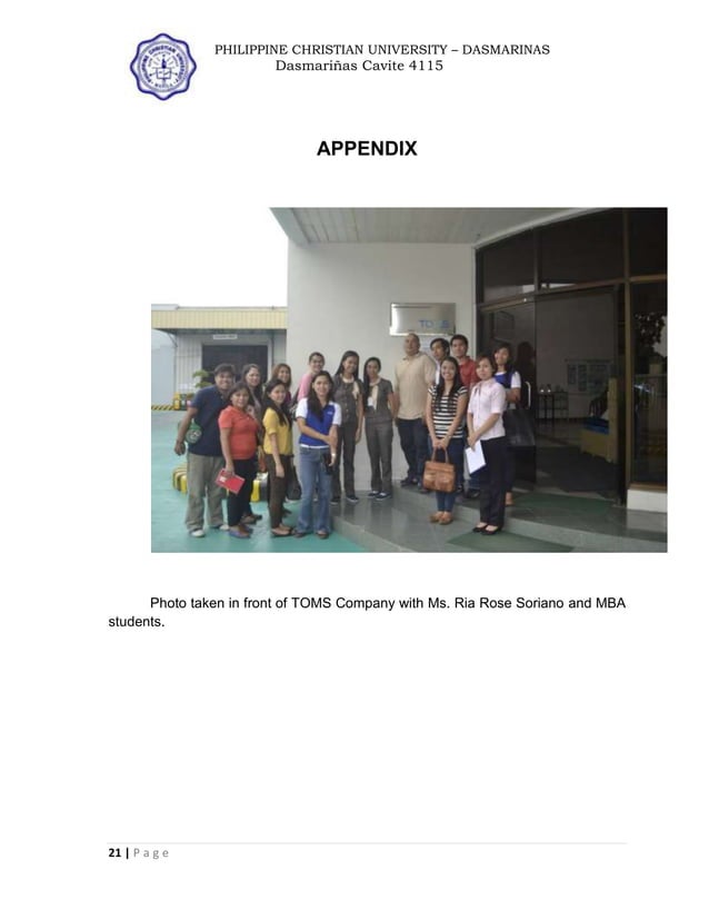 Case analysis toms manufacturing corporation | PDF