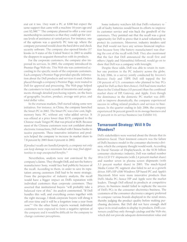 Case analysis dell | PDF