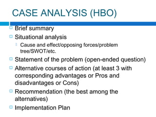 Case analysis format | PPT