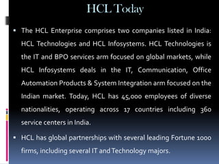 Case analysis (hcl) | PPTX