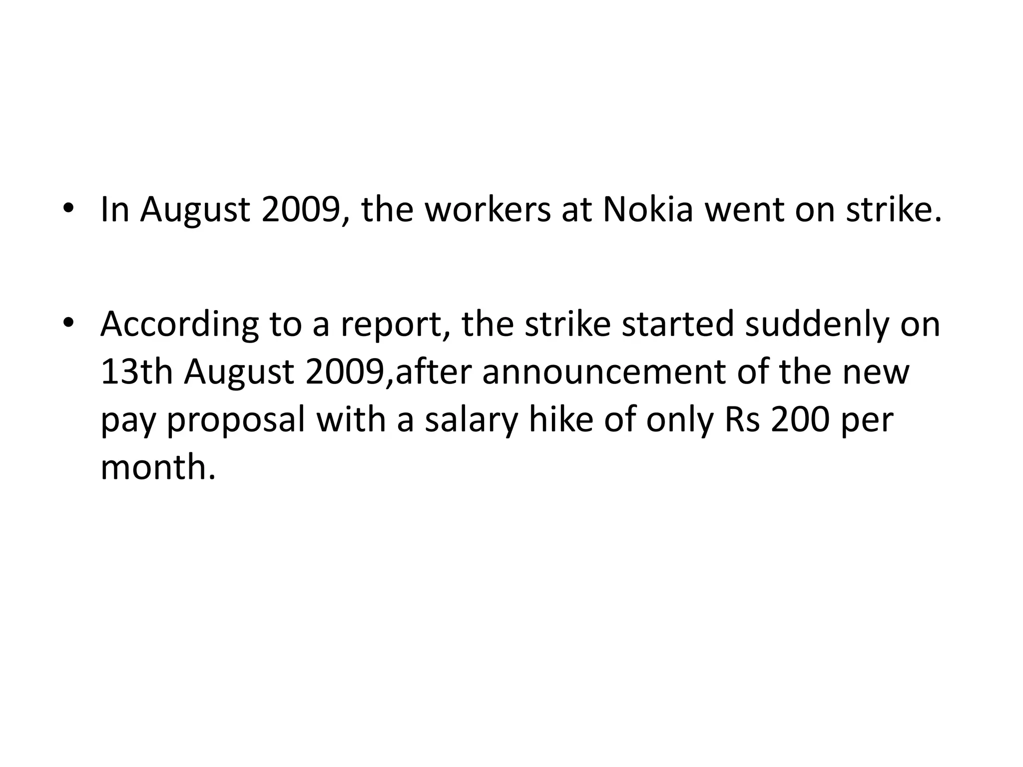 case analysis mahindra and mahindra and nokia (Trade unions) | PPTX