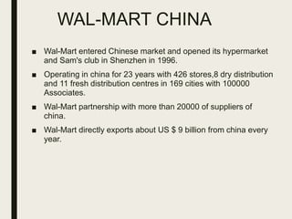 Case analysis of wal mart | PPTX