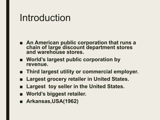 Case analysis of wal mart | PPTX