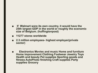 Case analysis of wal mart | PPTX