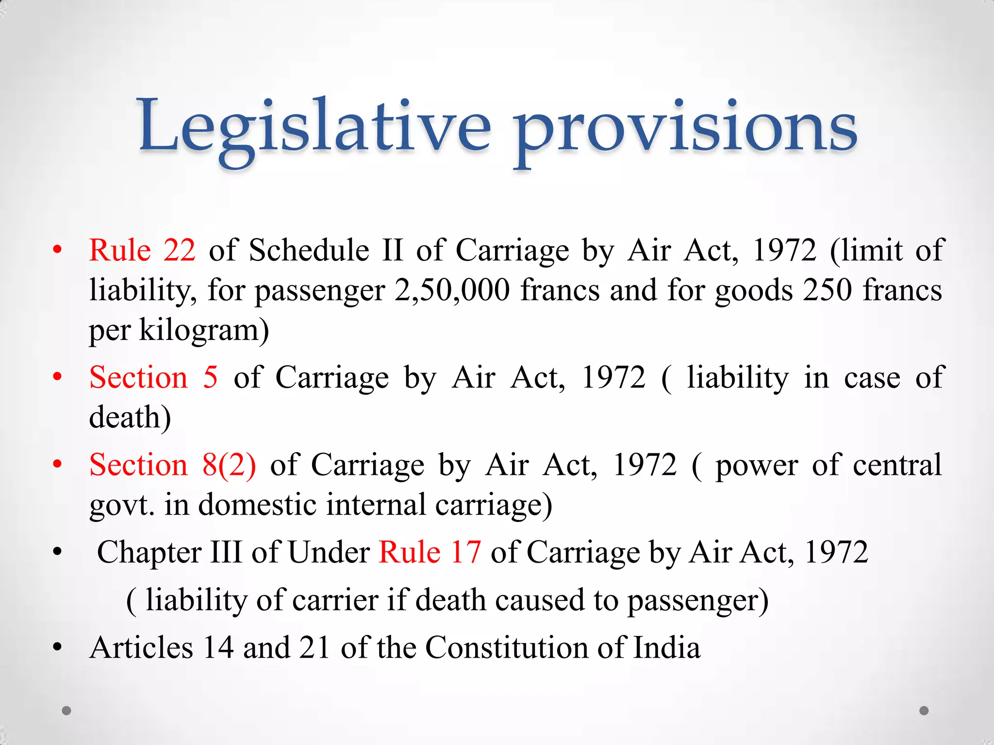 Case analysis on carriage by air | PPTX