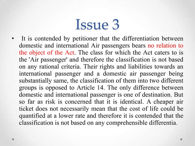 Case analysis on carriage by air | PPTX