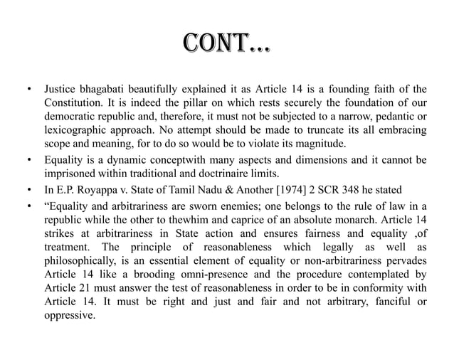 Maneka Gandhi v Union of India | PPTX