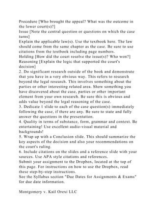 Case Analysis · Post a brief case analysis of a listed problem f.docx