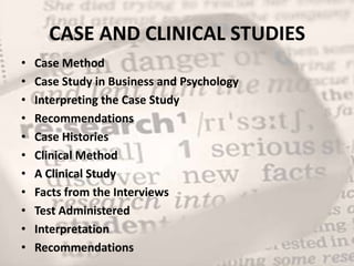 Case and clinical studies | PPTX