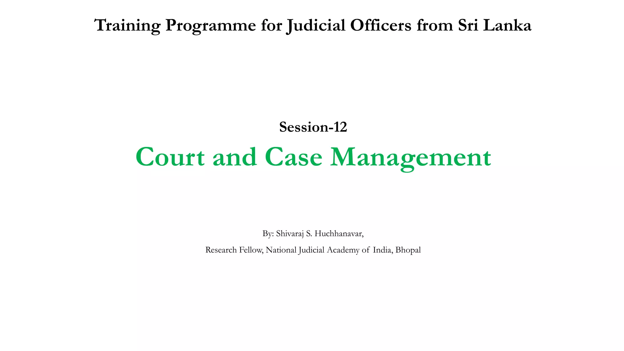 Case and court management | PPTX